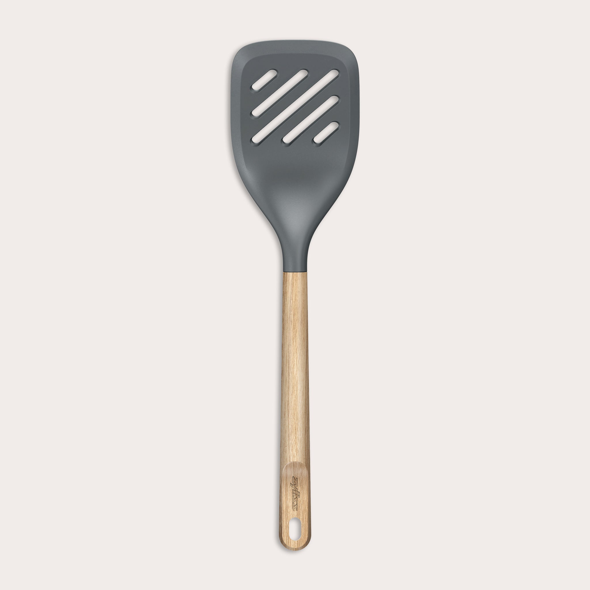 Zyliss Slotted Turner Oak Wood – Heat-Resistant Cooking Utensil